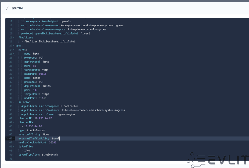 单节点部署Kubesphere+OpenELB - EVLIT