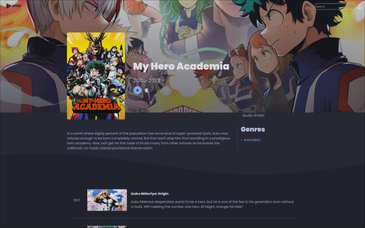 Kyoo：快速迭代的开源媒体服务器，未来或是Plex、Emby、Jellyfin的替代品 - EVLIT