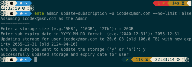 Ente Photo 系列教程：如何更改用户的存储空间容量设定？ - EVLIT